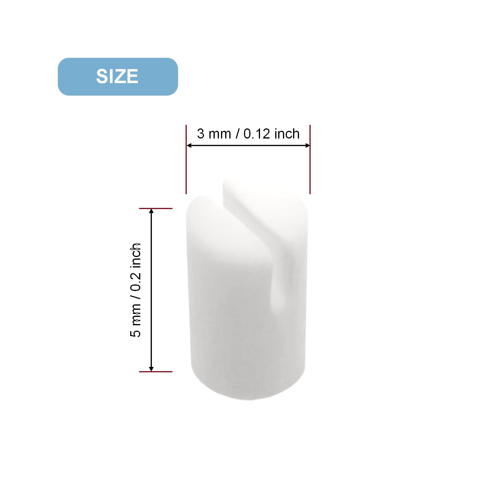 Snapklik.com : 10Pack Banjo 5th String Nuts, 5x3mm Bone Bridge Pins For ...