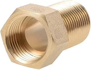 Amazon.co.jp: XYWHPGV Brass Threaded Pipe Fitting G1/2 Male XG1/2 ...
