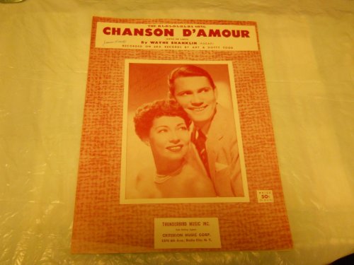 CHANSON D'AMOUR WAYNE SHANKLIN 1958 SHEET MUSIC FOLDER 579: Wayne ...