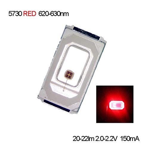 Buy Buyme 100Pcs 5730 SMD Led 0.5W Red Green Blue Yellow White 50-65Lm ...