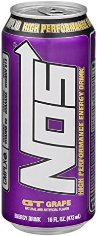 NOS High Performance Energy Drink - Grape - 16fl oz (Pack of 16): Buy ...