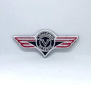 GK Kawasaki Vulcan Classic – Besticktes Biker-Emblem, 10 x 4 cm, 1 ...