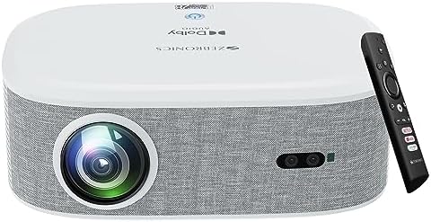 ZEBRONICS PIXAPLAY 28 1080P FHD, 508 cm Screen, Dolby, Smart Projector ...