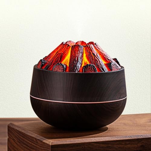 Amazon.com: BZlover Mini Humidifier, Simulated Charcoal Fire Humidifier ...