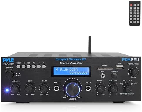 Amazon.com: Pyle Wireless Bluetooth Streaming Amplifier, 300W Multi ...