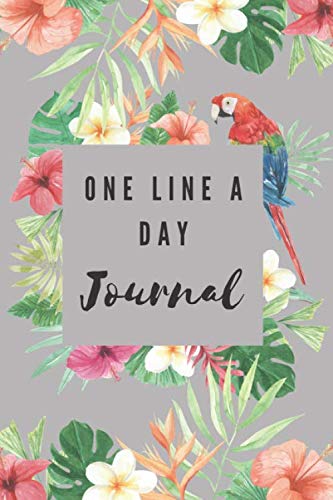 Amazon.com: One Line A Day Journal: Tropical Lined Daily Memory Book ...