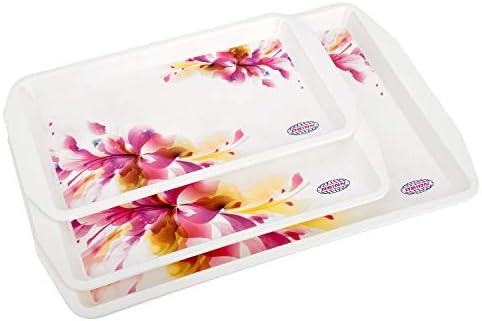 Urmila Plastic® Serving Tray Platter Rectangular Shape Plastic Trays ...