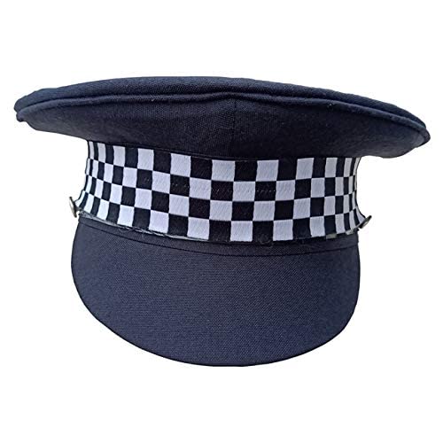 Buy Security Guard Peak Cap Black with B&W Strip Belt at Amazon.in