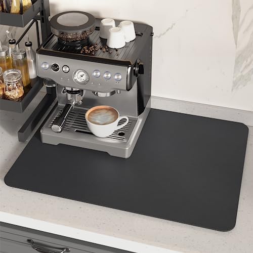 Amazon.com: Super Absorbent Coffee Mat Dish Drying Mat for Kitchen ...