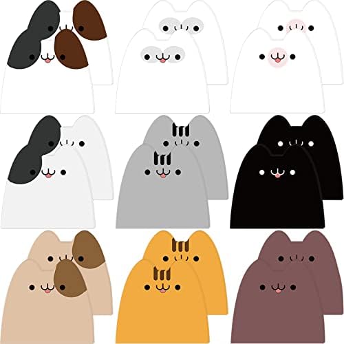 Amazon.com : 18 Pieces Cat Sticky Notes Self Animal Sticky Notes Cute ...