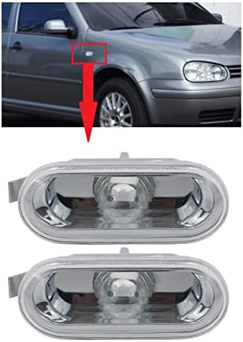 BIAREN 2x Side Marker Indicator Repeater Light Lamp Lens Clear For ...