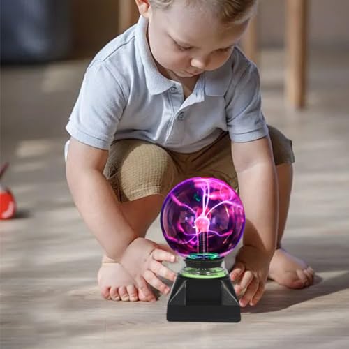 Timoau Plasma Ball, Lava Lamp，Plasma Electric Lighted Ball, Touch ...