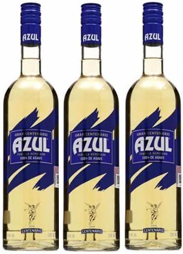 Tequila Azul Centenario Reposado 950 ml Tripack (Paquete de 3) : Amazon ...