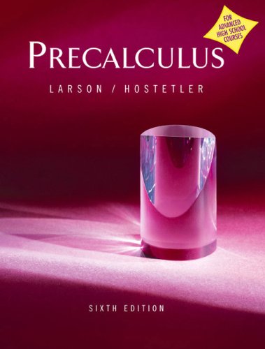 Precalculus: Larson, Ron: 9780618314355: Amazon.com: Books