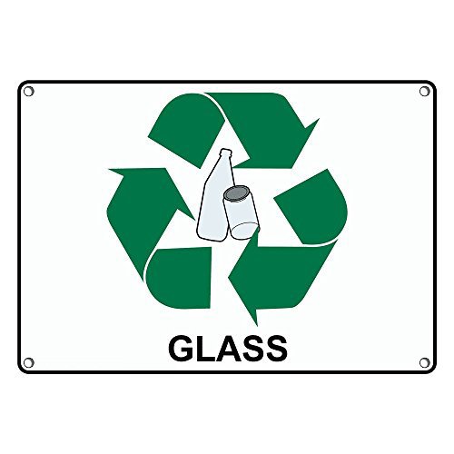 Amazon.com: Weatherproof Plastic Glass Sign with English Text and ...