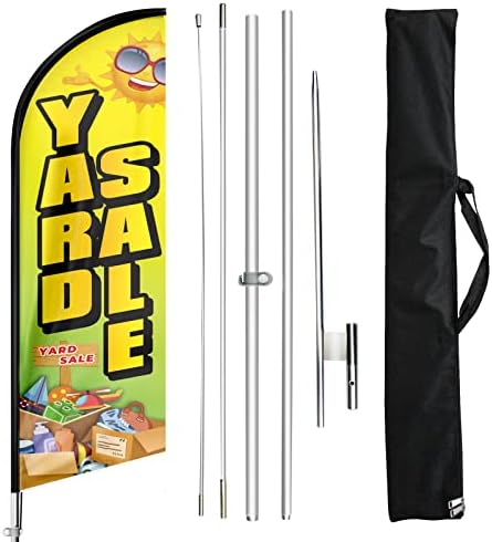 Amazon.com : Yard Sale Advertising Swooper Flag Banner, Yard Sale ...