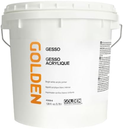 Golden Artist Colors Gallon Gesso, White, Oil-Acrylic, Ground Gesso ...