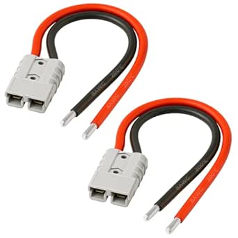 Amazon.com: 8AWG Quick Connect Battery Cable 1FT 2pcs, Compatible with ...