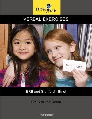 Verbal Exercises - ERB/Stanford-Binet: Bright Kids NYC: 9780984081073 ...