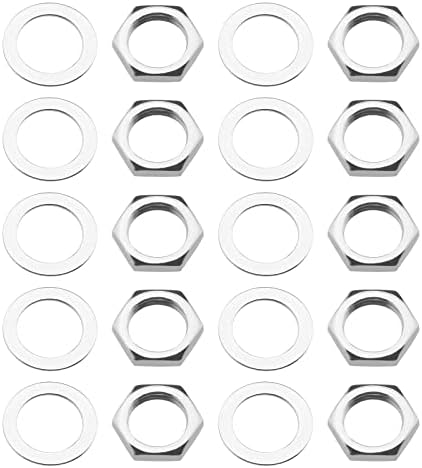 Amazon.com: Create idea 30 Pairs Guitar Input Jack Socket Nuts Washers ...