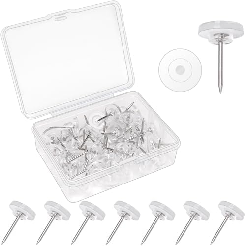Amazon.com: 150 Pcs Clear Push pins, Plastic pushpins, Suitable for ...