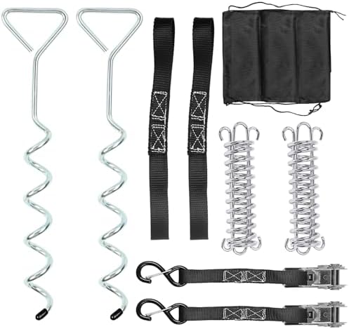 Amazon.com: DTNESS 11Pcs Heavy Duty RV Awning Tie Down Kit, Camper ...