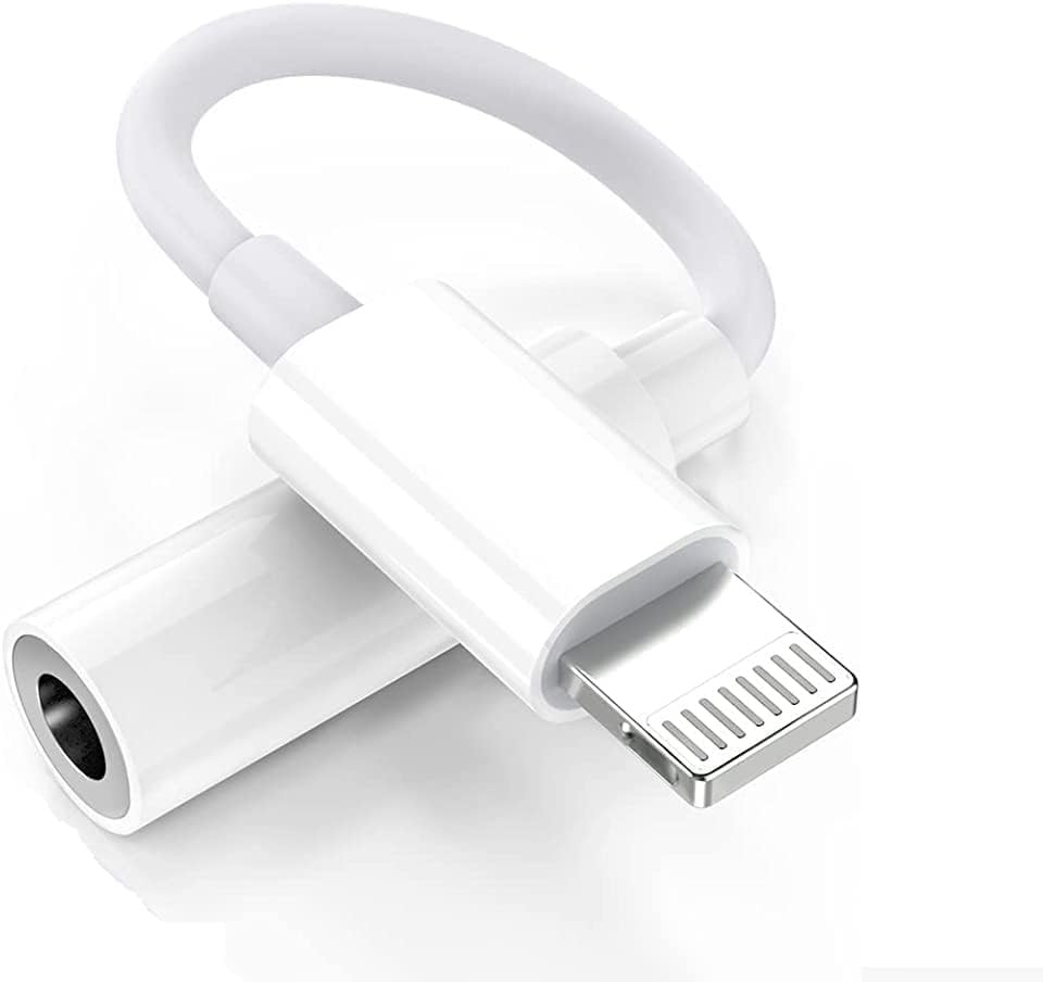 JGD PRODUCTS 3.5 mm Lightening Headphone Jack Adapter Connector for ...