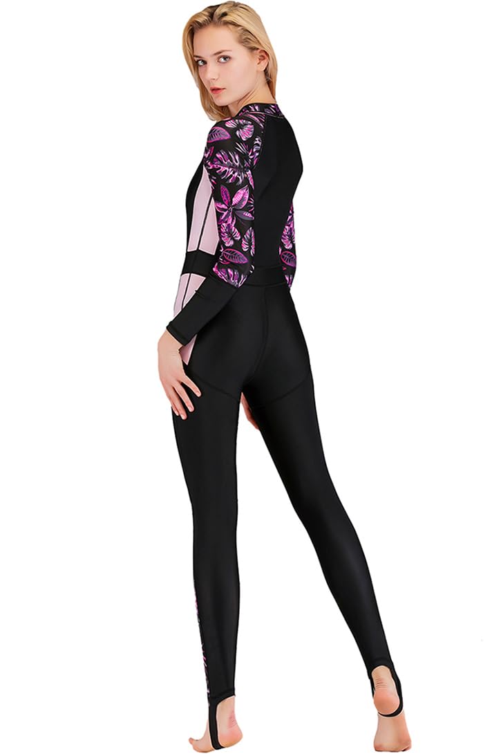 Snapklik.com : Womens One Piece Dive Skin Suit Lycra Long Legs Long ...