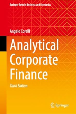 Amazon.com: Analytical Corporate Finance (Springer Texts in Business ...