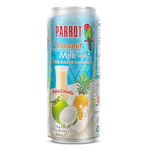 Amazon.com: Parrot Brand Coconut Milk Drink with Pulp and Pineapple Juice (Piña Colada) 16.6 fl ...