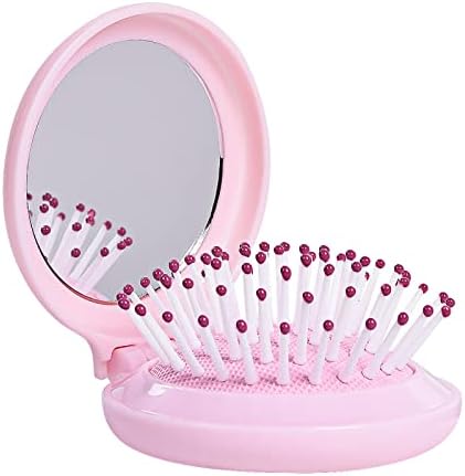 Amazon.com : Arthaxi Hair Brush with Mirror, Compact Mirror with Mini ...