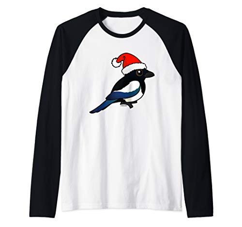 Christmas Magpie Wears Santa Hat | Cute T-Shirts, Gifts