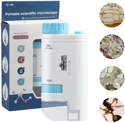Microscope Portable, 200x Microscopes De Poche Avec Éclairage LED ...