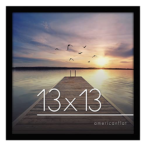 Snapklik.com : Americanflat 13x13 Picture Frame In Black - Engineered Wood