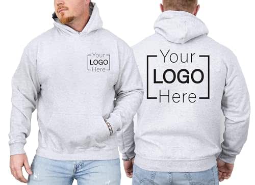 Amazon.com: Hee-Roes Custom Logo Hoodies for Men and Women Hoodie with ...