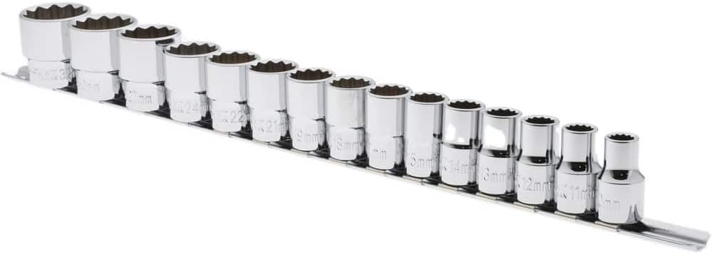 Amazon.com: Paramount 15 Piece Metric Socket Set: 1/2" Drive, 12 Point ...