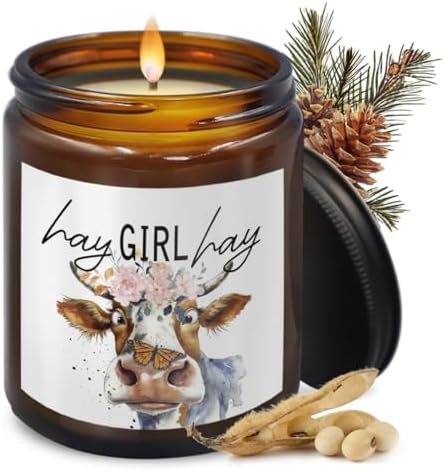 Amazon.com: THDSE Cow Candle - Cow Themed Birthday Gifts, Scented ...