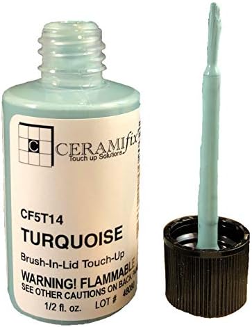 Amazon.com: Ceramifix .5 oz Turquoise Touch up Paint for Tile ...
