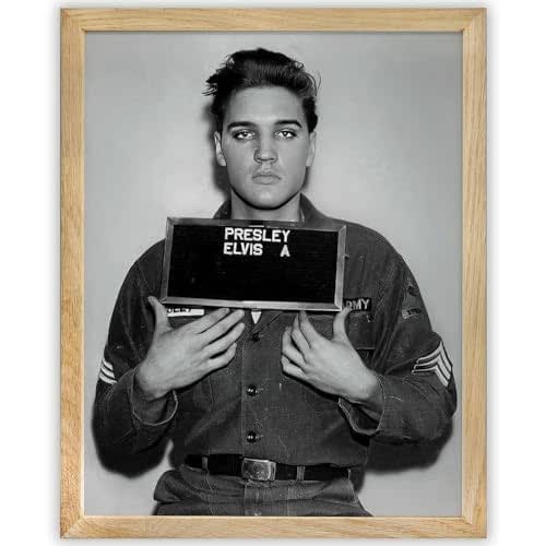 Amazon.com: Elvis' Army Photo - 11x14 Framed Wall Art Print - Makes a ...