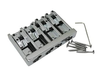 Amazon.com: Chrome Badass Style Rail Bass Bridge : Musical Instruments