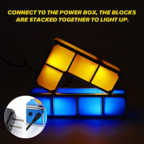 LOSCHEN Night Light,DIY Stackable LED 7 Colors Interlocking Induction ...