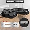 Amazon.com: Rezlli 2 Pack Sectional Couch Connectors,Metal couch sectional connectors with ...