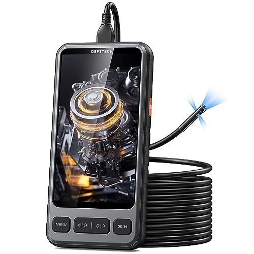 Triple Lens Borescope, DEPSTECH 5" IPS Screen Endoscope Camera with ...