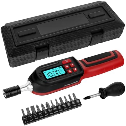 GROWNEER Digital Torque Screwdriver, 2.66-53.1 In-lbs/0.3-6 Nm, 1/4 ...