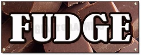 Amazon.com : Fudge Banner Sign Chocolate concessions Signs : Business ...