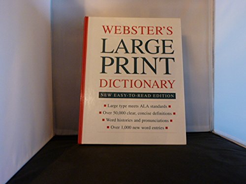 Webster's LARGE PRINT Dictionary (Easy to Read): John Gage Allee ...