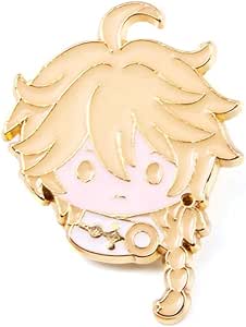 Amazon.com: Cute Aether Genshin Enamel Brooch Pin Lapel Pin Badge ...