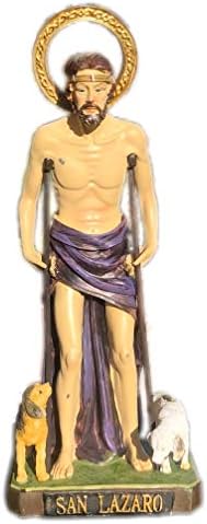 Amazon.com: San Lazaro Statue 13" Inch Saint Lazarus Saint Religious ...