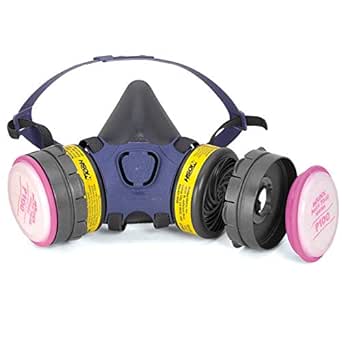 Moldex 7002 Medium Size Reusable Half Mask Respirator with 1 Pair of ...