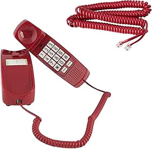 Amazon.com: iSoHo Phones Red Landline Phone for Home Bundle with 15ft ...